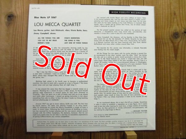Lou Mecca Quartet / Lou Mecca Quartet - Guitar Records