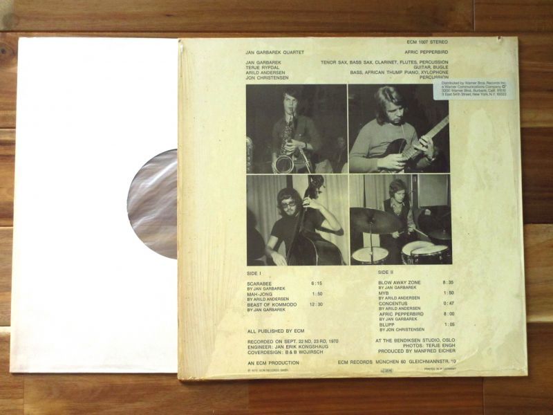 Jan Garbarek Quartet / Afric Pepperbird - Guitar Records