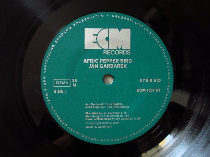 Jan Garbarek Quartet / Afric Pepperbird - Guitar Records