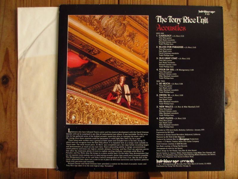 Tony Rice Unit / Acoustics - Guitar Records