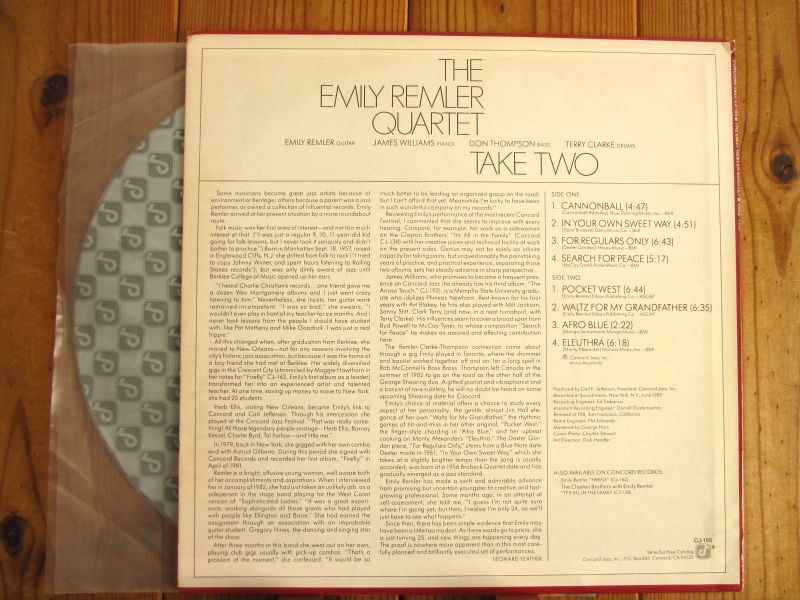 The Emily Remler Quartet / Take Two - Guitar Records