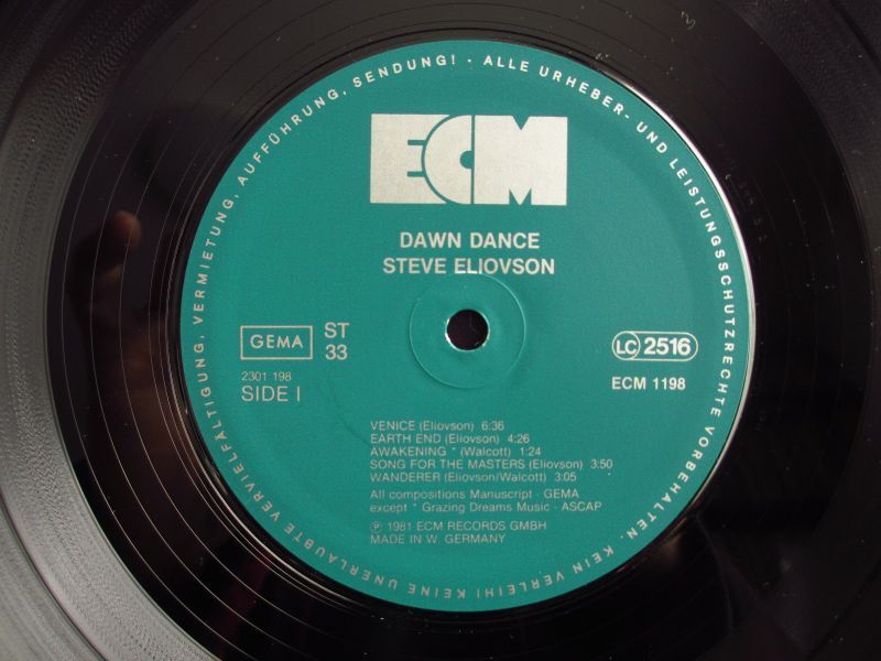 Steve Eliovson, Collin Walcott / Dawn Dance - Guitar Records