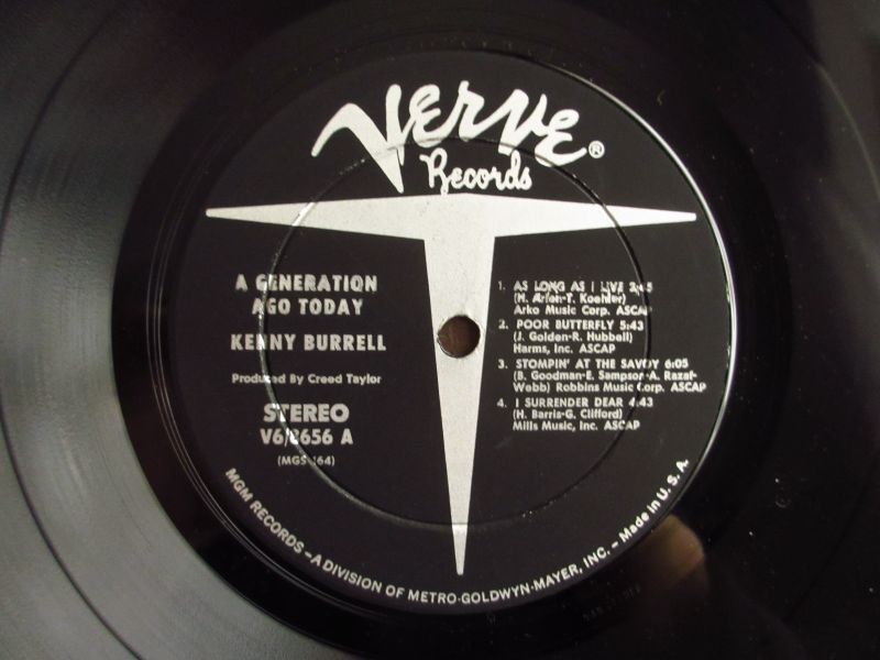 Kenny Burrell / A Generation Ago Today - Guitar Records