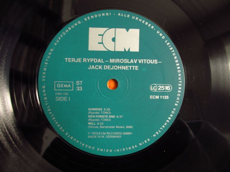 Terje Rypdal / Miroslav Vitous / Jack DeJohnette - Guitar Records