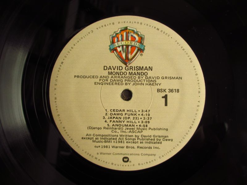 David Grisman / Mondo Mando - Guitar Records