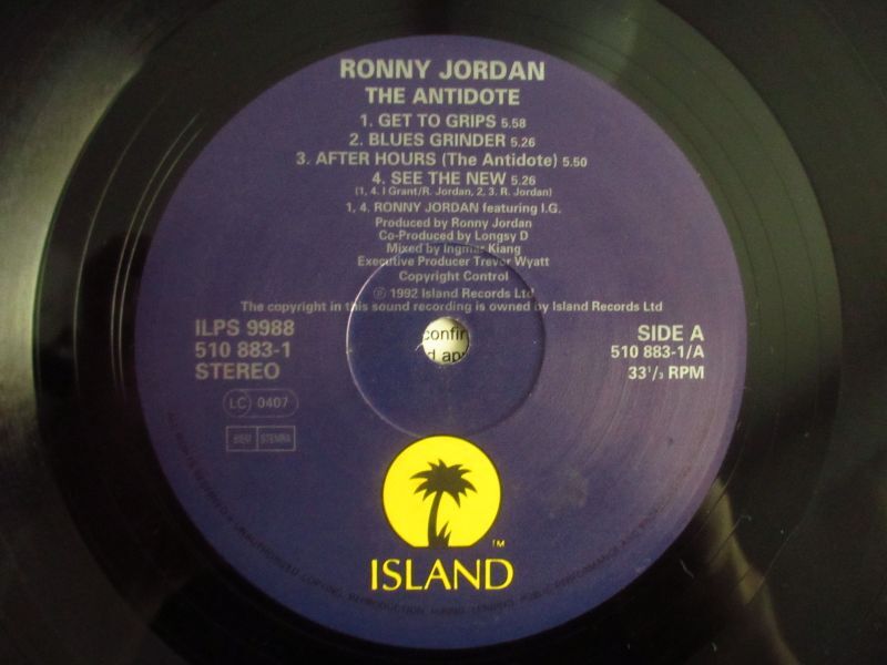 Ronny Jordan / The Antidote - Guitar Records