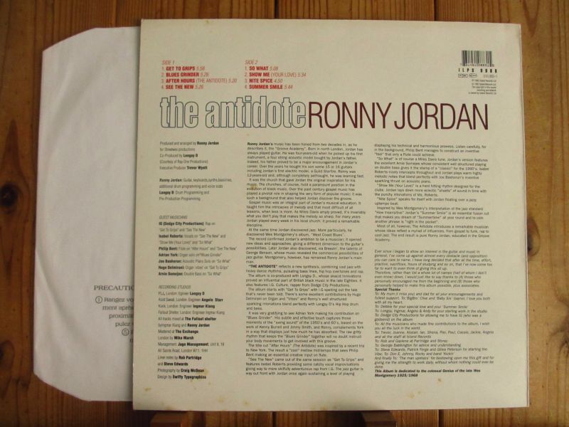 Ronny Jordan / The Antidote - Guitar Records