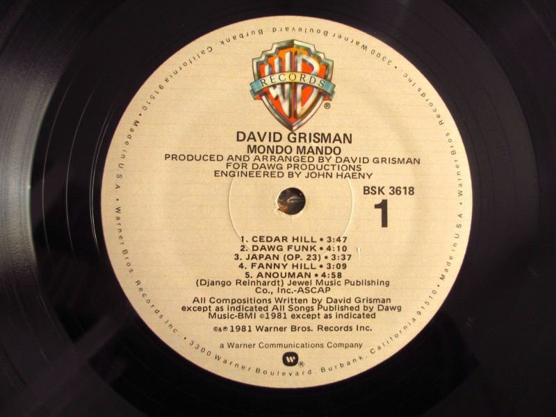 David Grisman / Mondo Mando - Guitar Records