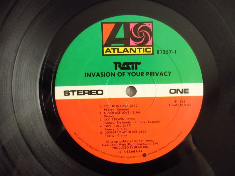 Ratt / Invasion Of Your Privacy - Guitar Records