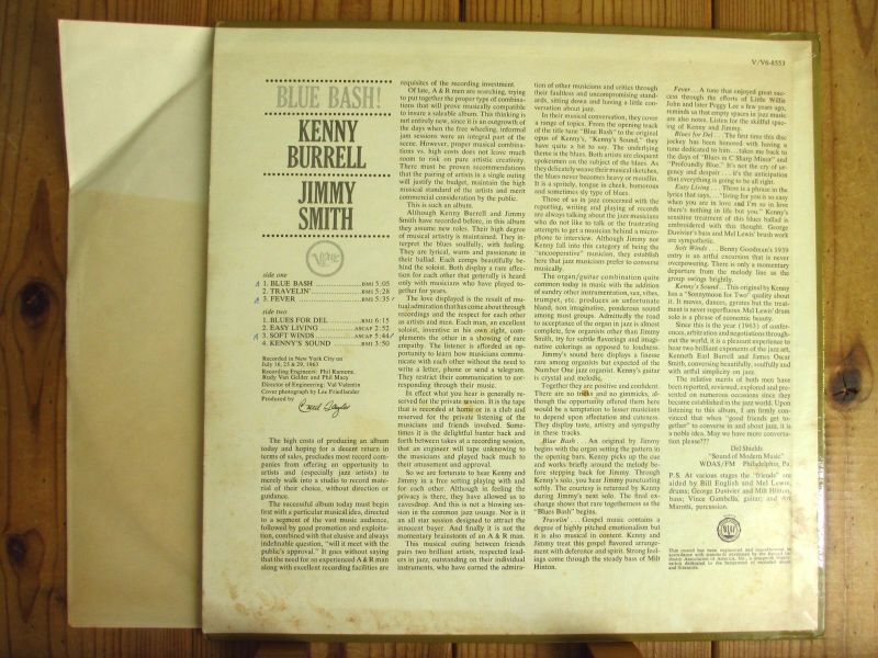 Kenny Burrell - Jimmy Smith / Blue Bash! - Guitar Records